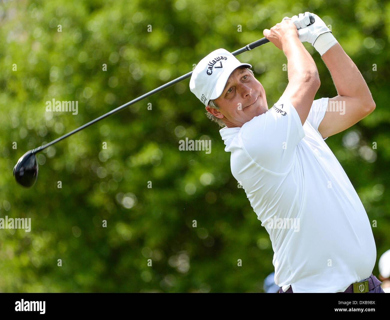 Orlando, Florida, USA. 22nd Mar, 2014. Freddie Jacobson on the 1st tee ...