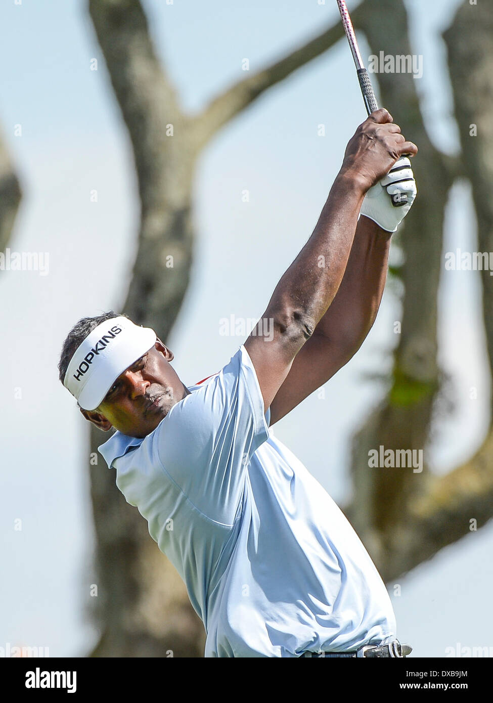 Orlando, Florida, USA. 22nd Mar, 2014. Vijah Siigh on the 14th tee ...