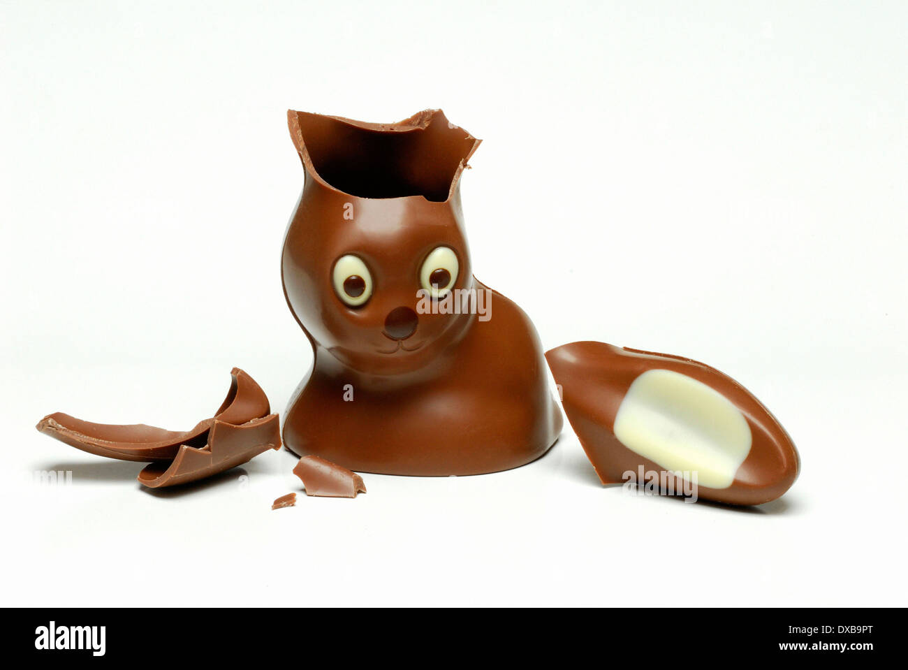 Chocolate Easter bunny Stock Photo - Alamy