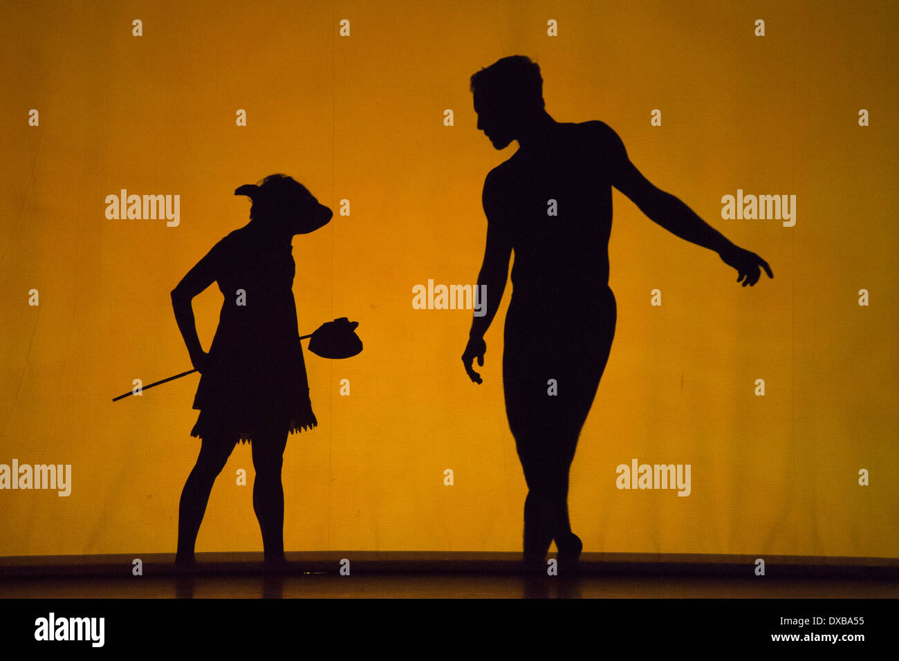 Pilobolus dance troupe presents "Shadowland" at the Peacock Theatre in ...