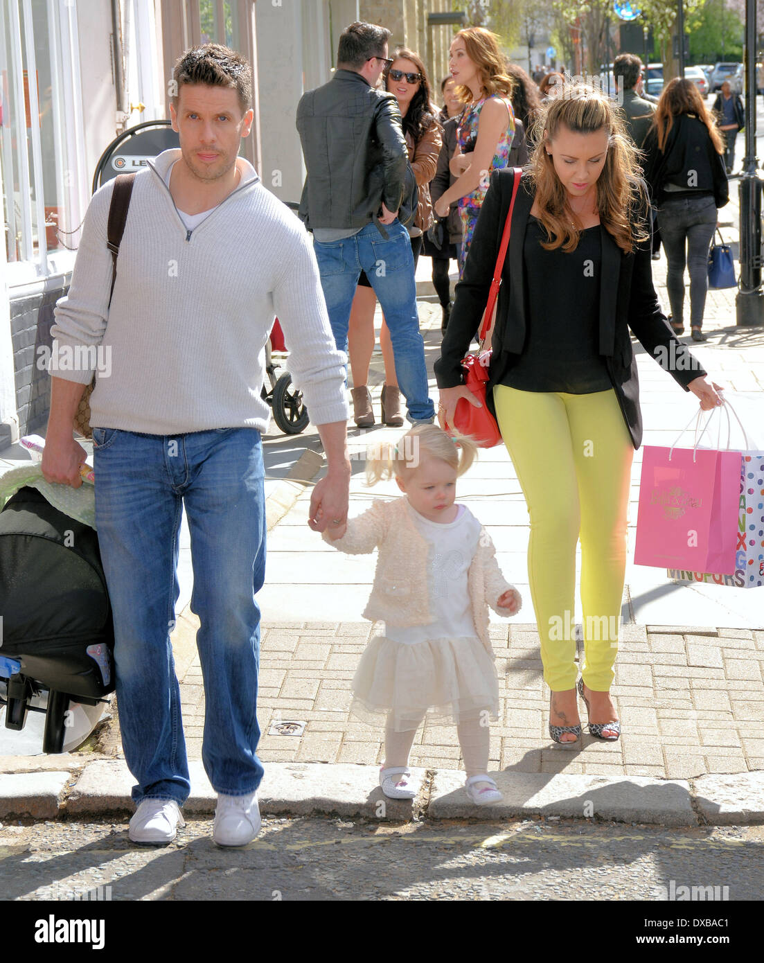 London, UK. 22nd Mar, 2014. Hugh Hanley and Michelle Heaton at the ...