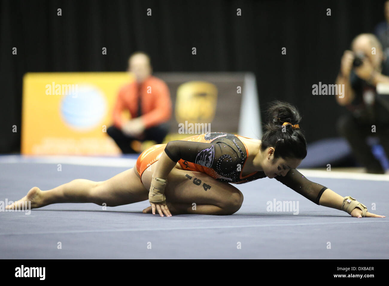 March 22, 2014 - March 22, 2014: Oregon State gymnast Chelsea Tang ...