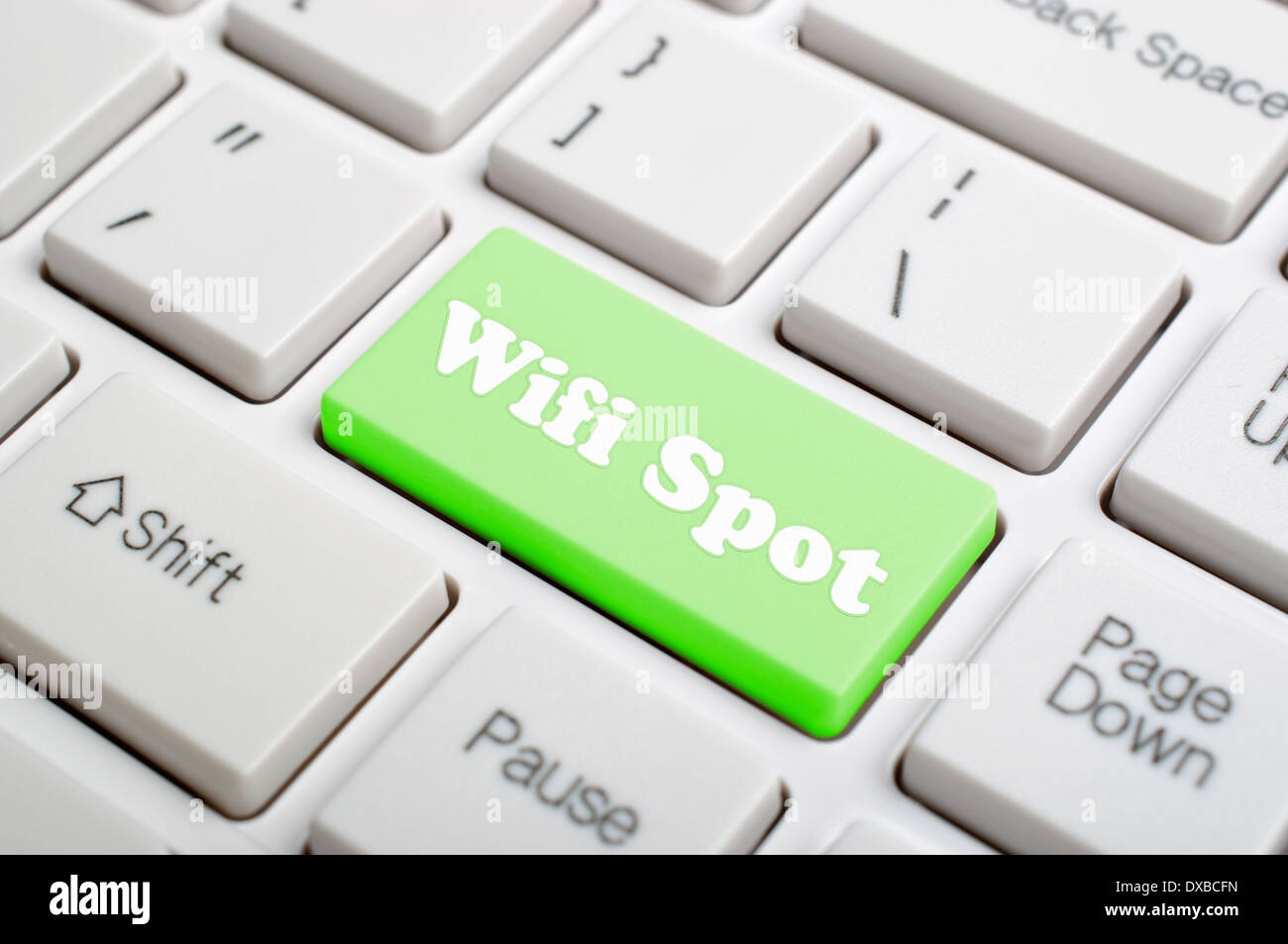 Wifi spot key on keyboard Stock Photo - Alamy
