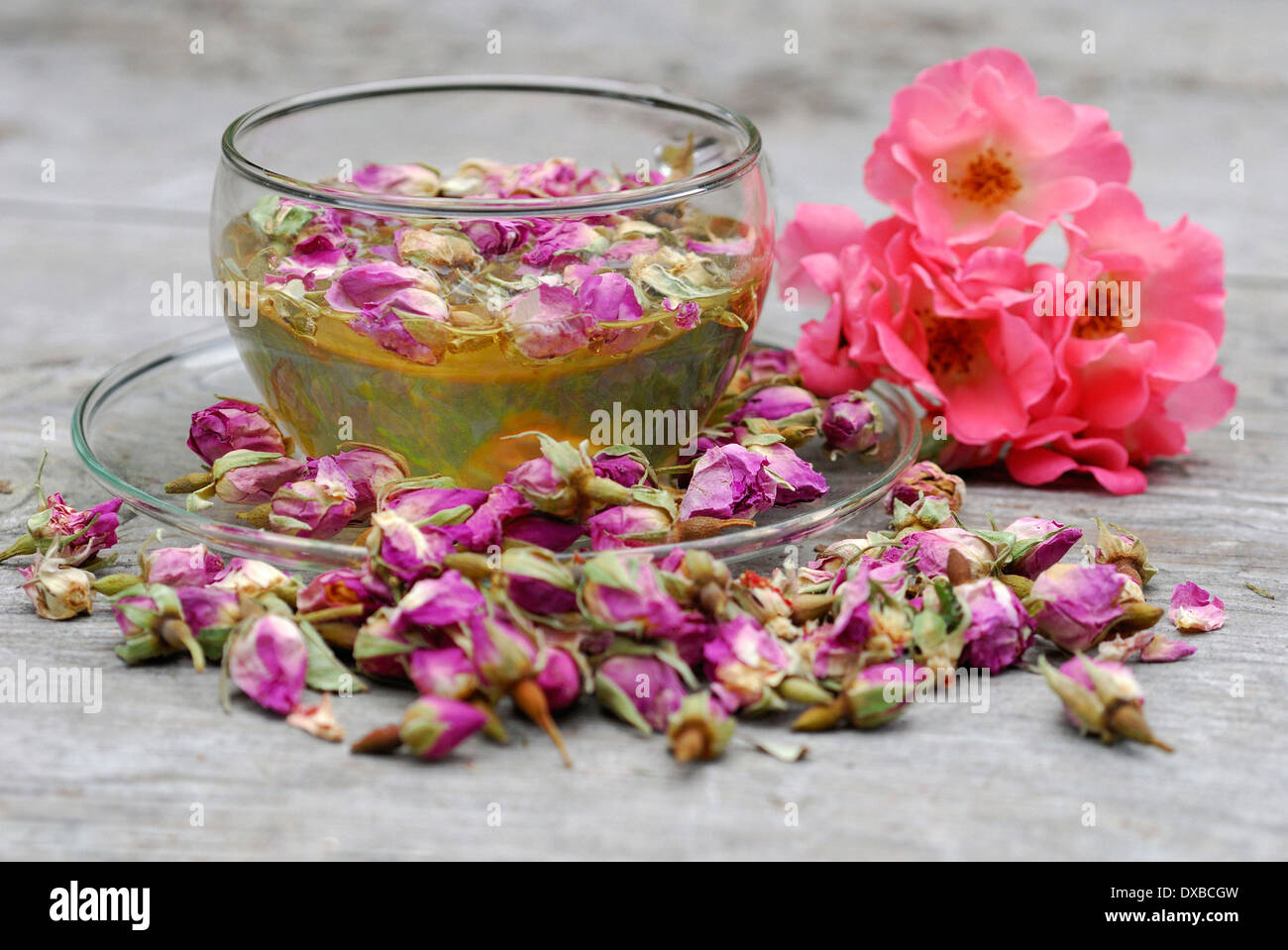 Rose blossom drink hi-res stock photography and images - Alamy