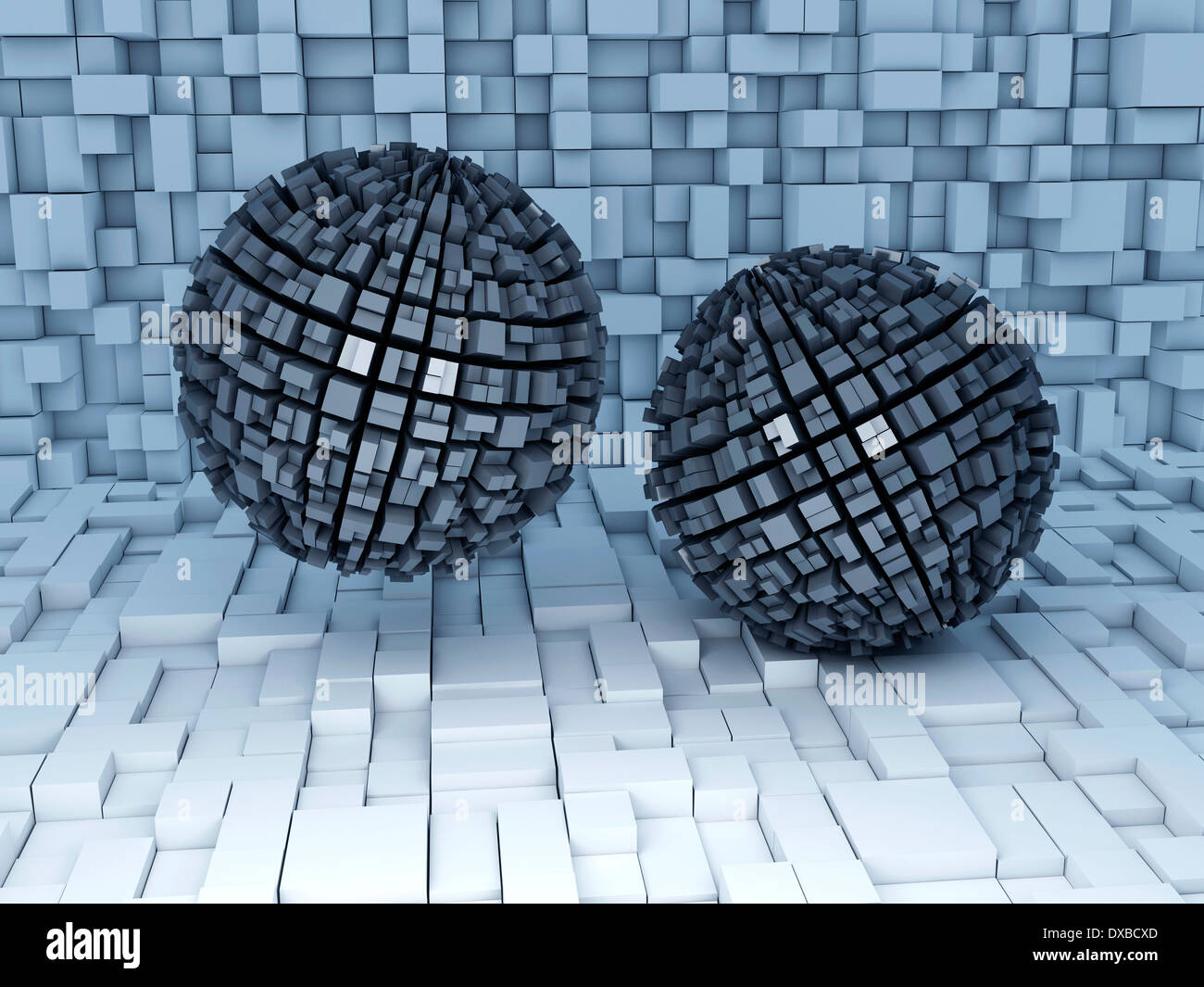 abstract sphere 3d illustration Stock Photo - Alamy