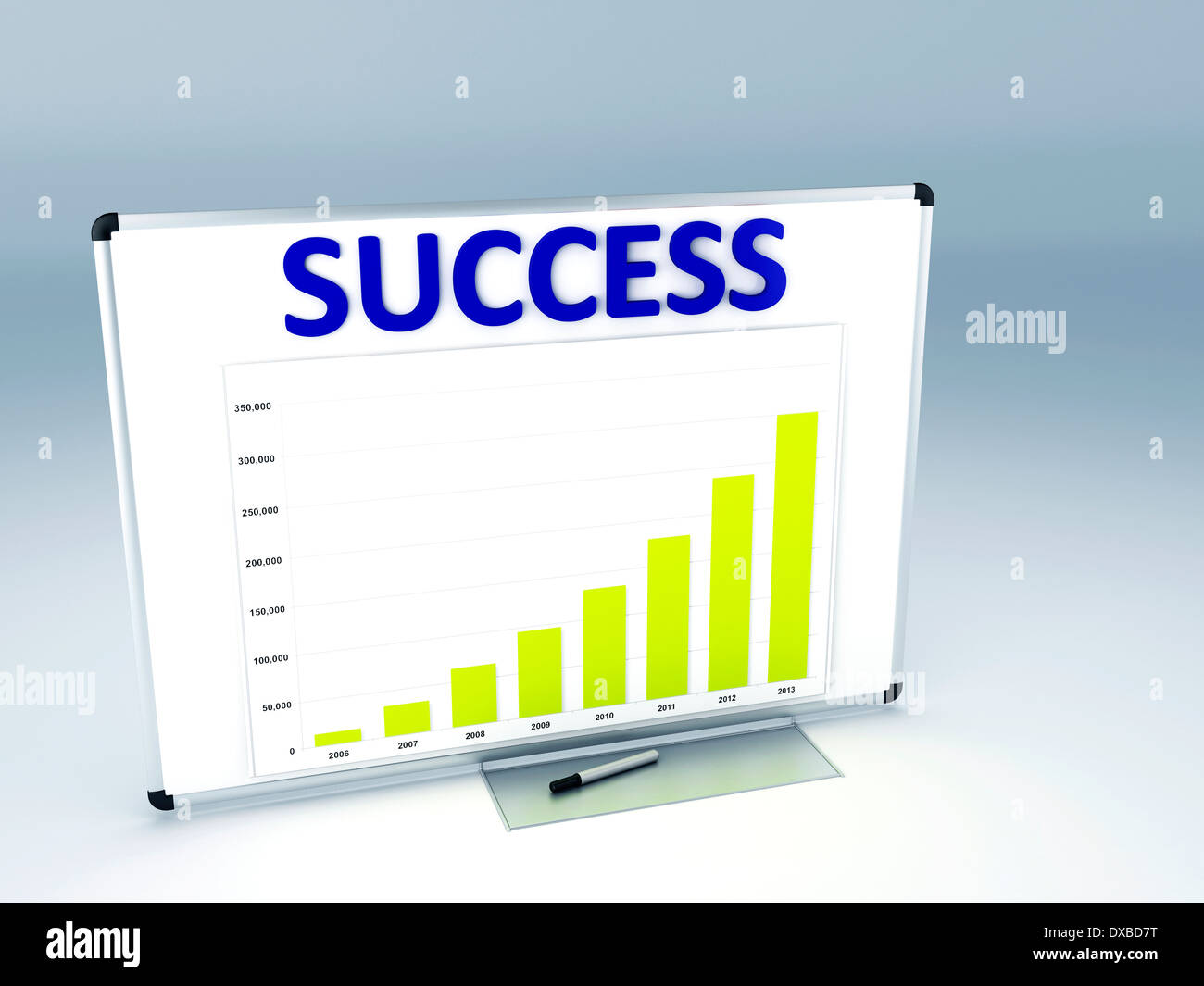 success statistic graph Stock Photo - Alamy