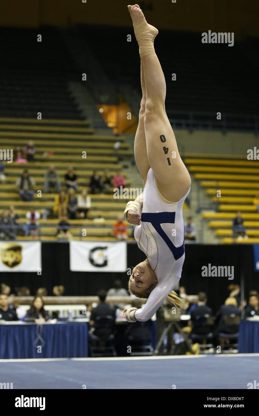 March 22, 2014 - March 22, 2014: CAL Golden Bears gymnast Jessica Howe ...