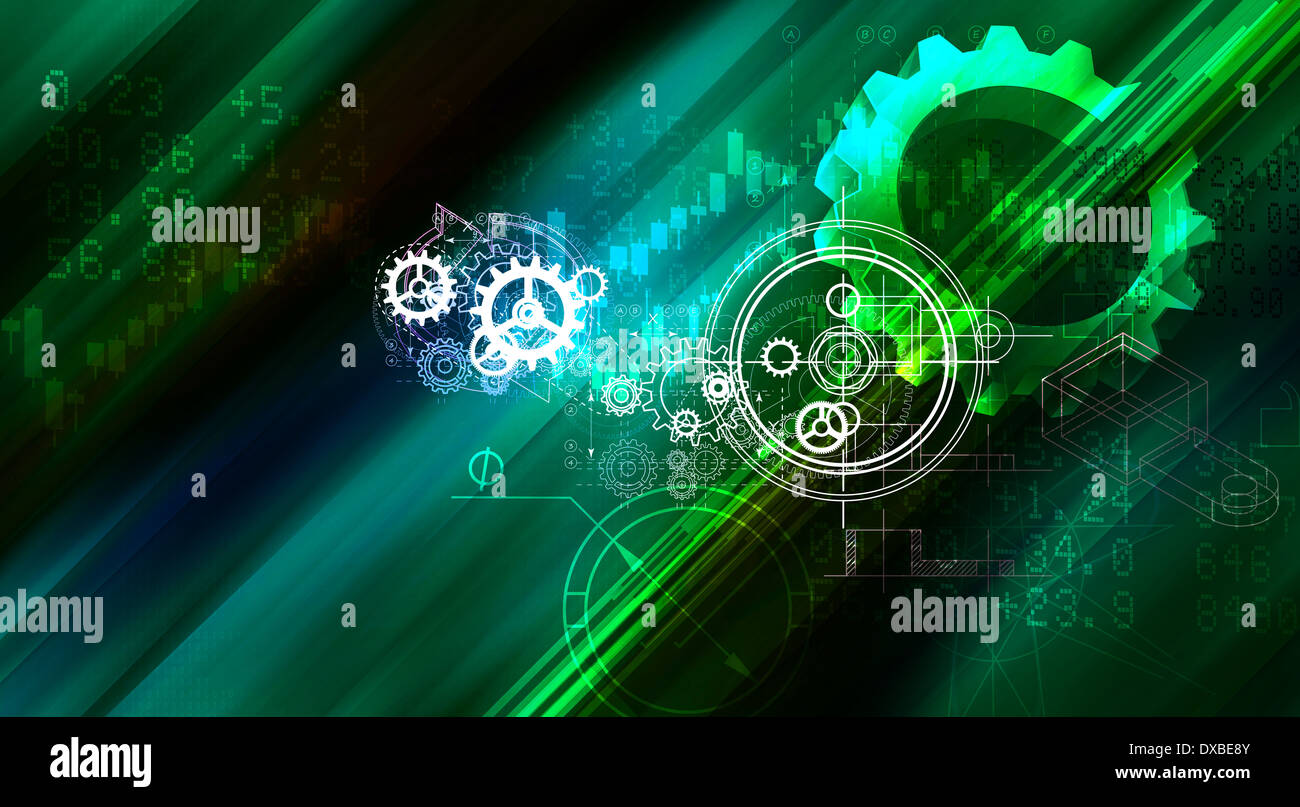 Gear Abstract Background - Stock Image Stock Photo - Alamy