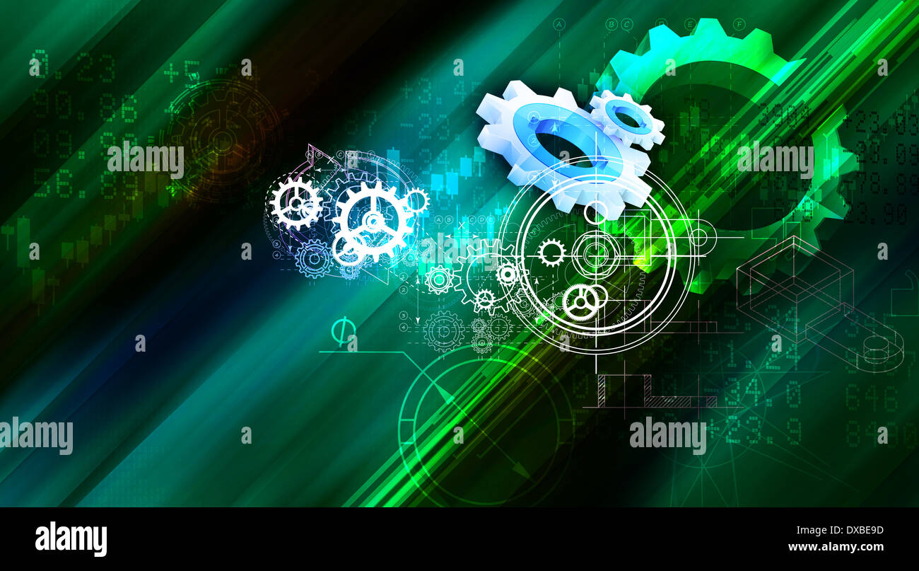 Gear Abstract Background - Stock Image Stock Photo - Alamy