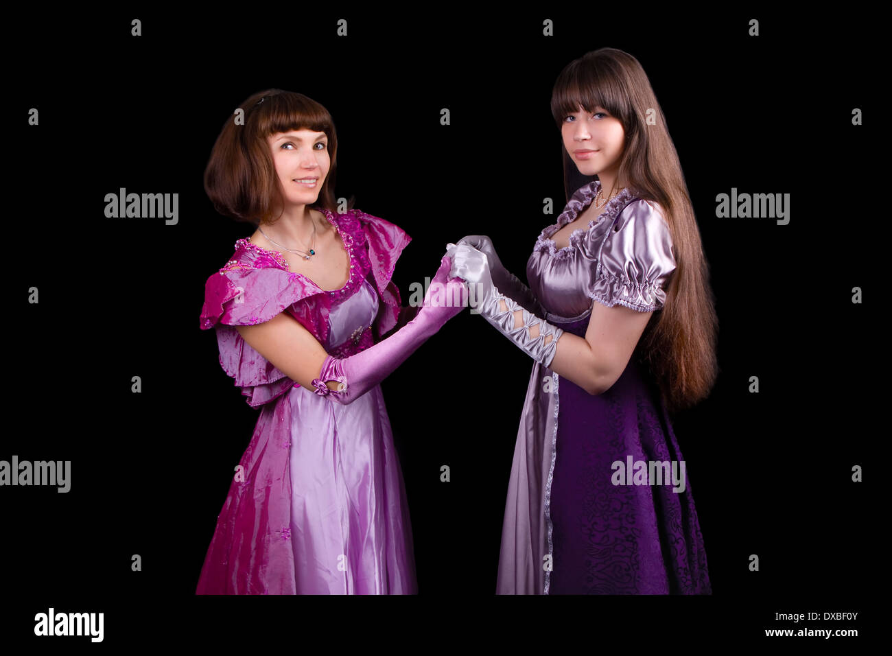 Two elegant costumes hi-res stock photography and images - Alamy