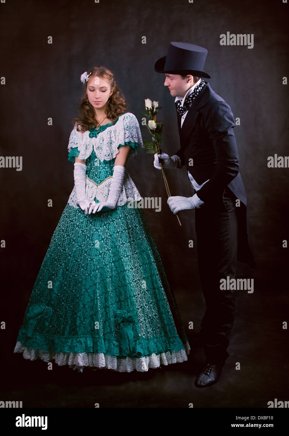 Rose for lady Stock Photo - Alamy