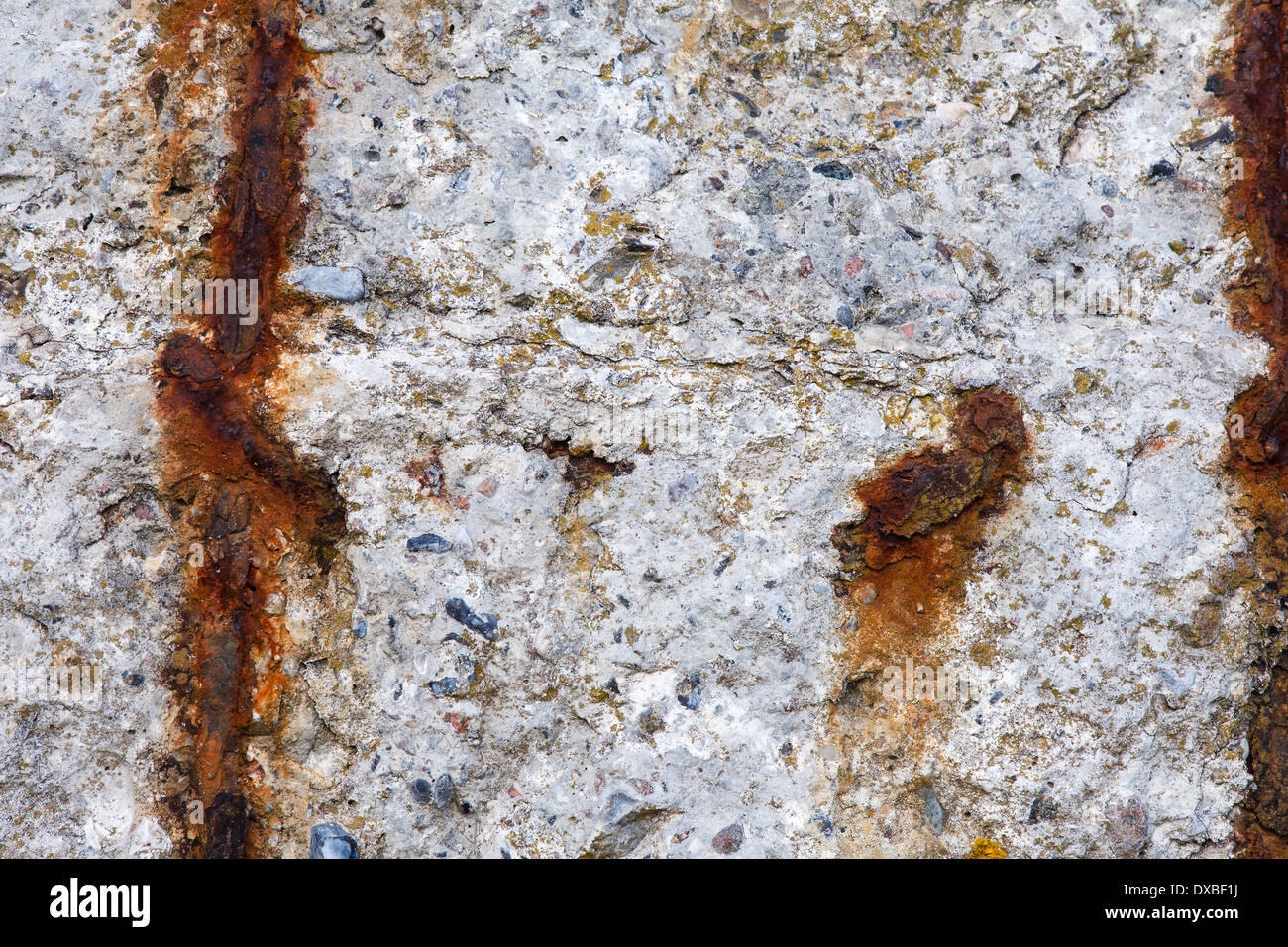 Concrete wall with rust spots, background Stock Photo - Alamy