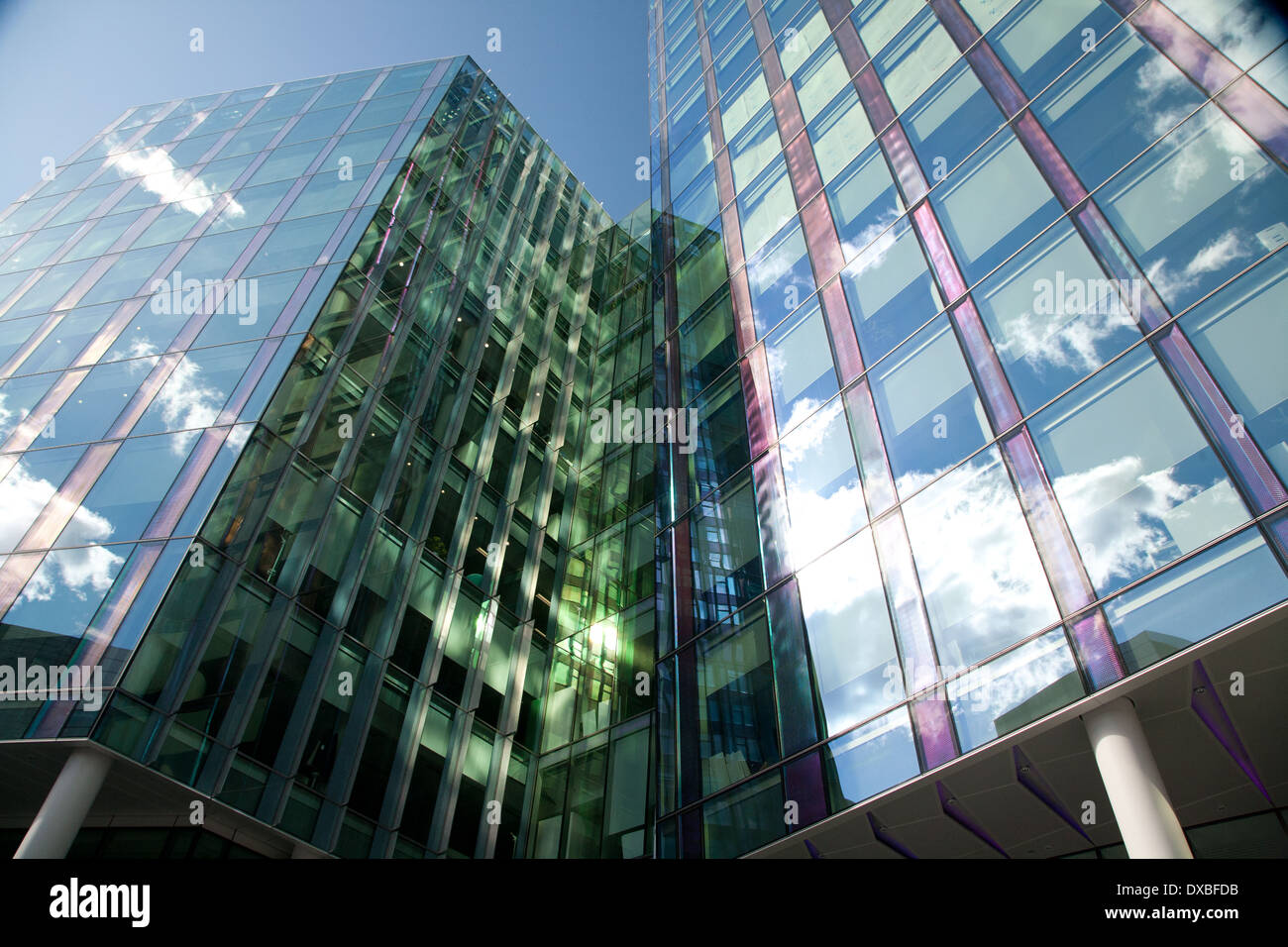New and modern buildings at Regent's Place in Euston, London, UK Stock ...
