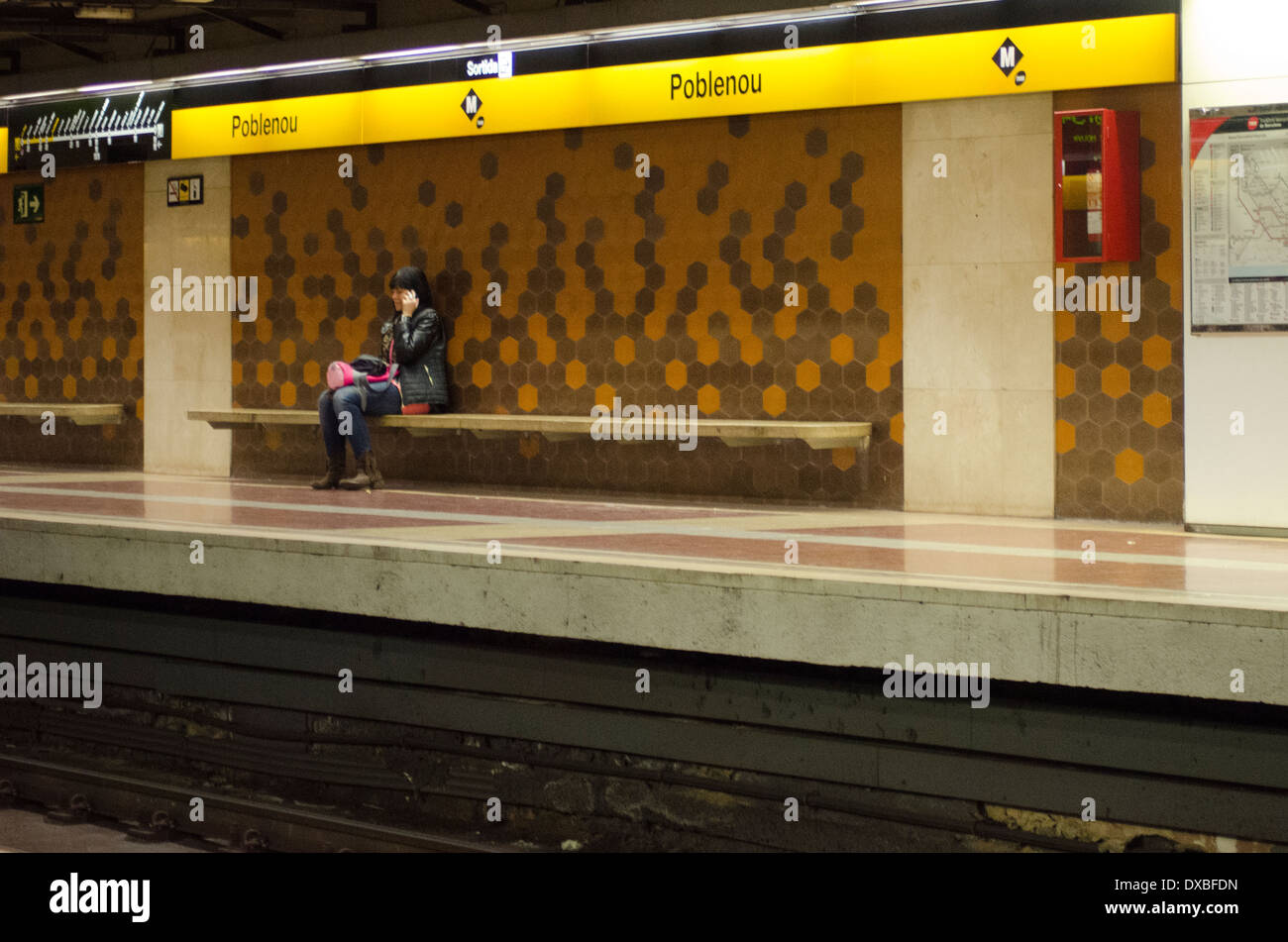 Europe, Spain, Barcelona, Subway, underground, tube Stock Photo - Alamy