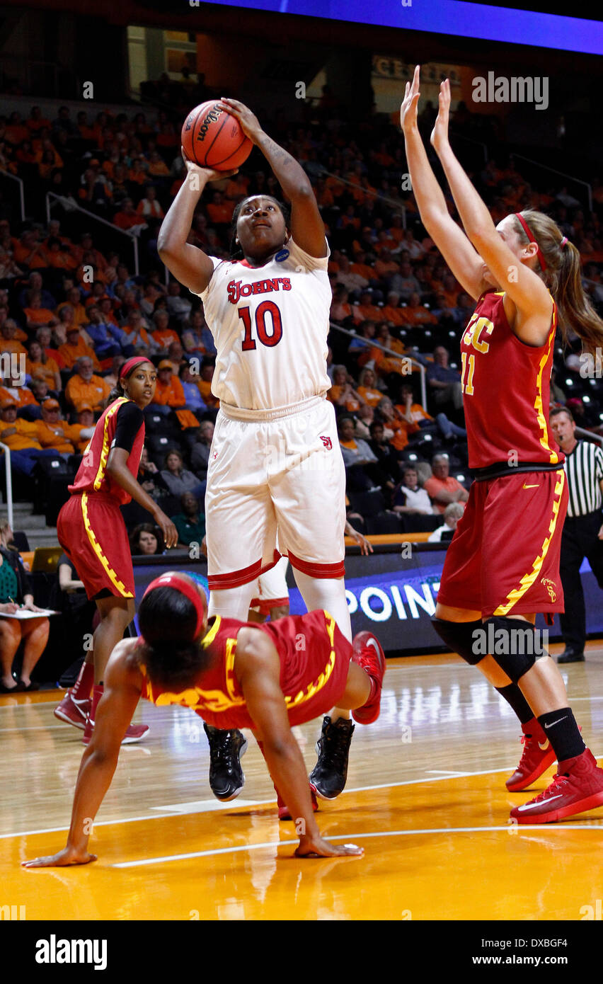 Knoxville, TN, USA. 22nd Mar, 2014. USC Trojans guard Brianna Barrett ...