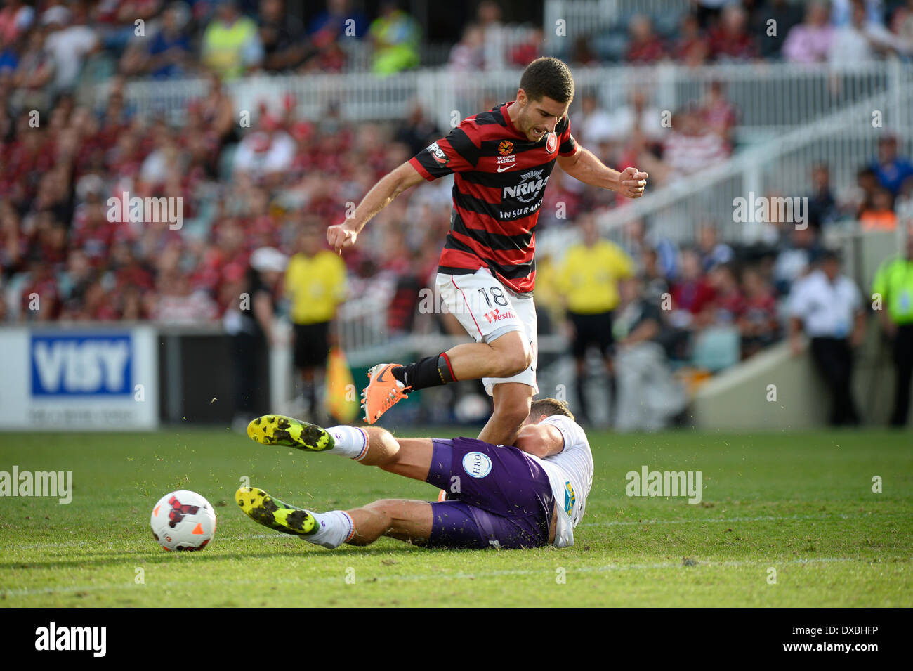 Sydney, Australia. 23rd Mar, 2014. Wanderers Italian defender Iacopo La ...