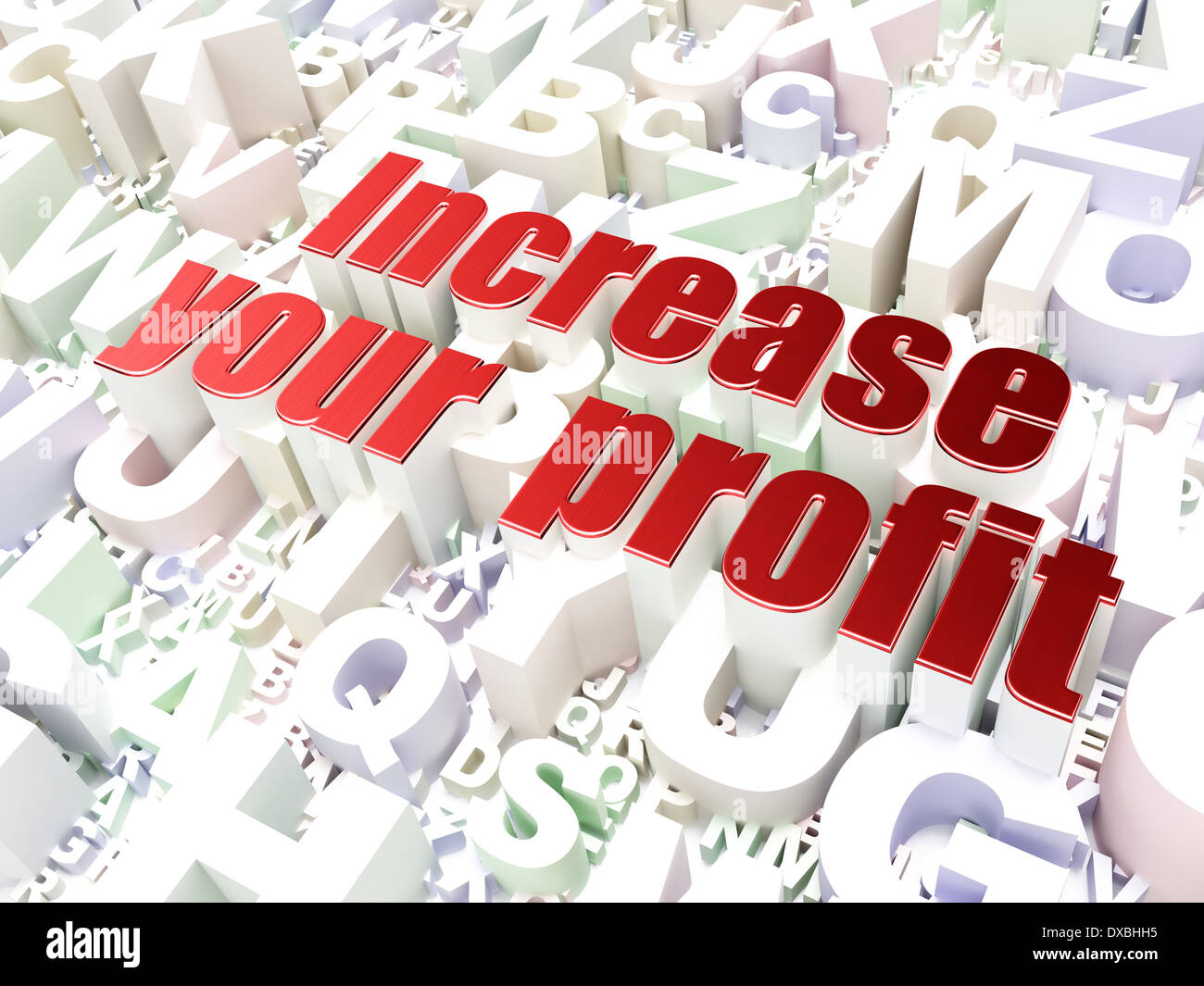 Finance concept: Increase Your profit on alphabet background Stock Photo - Alamy