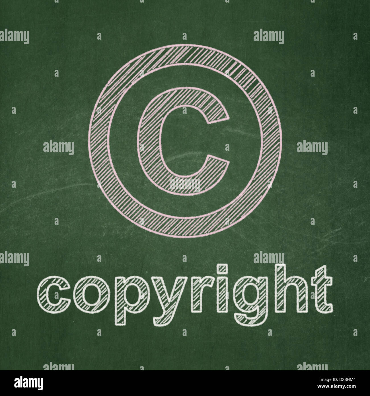 Law concept: Copyright and Copyright on chalkboard background Stock ...