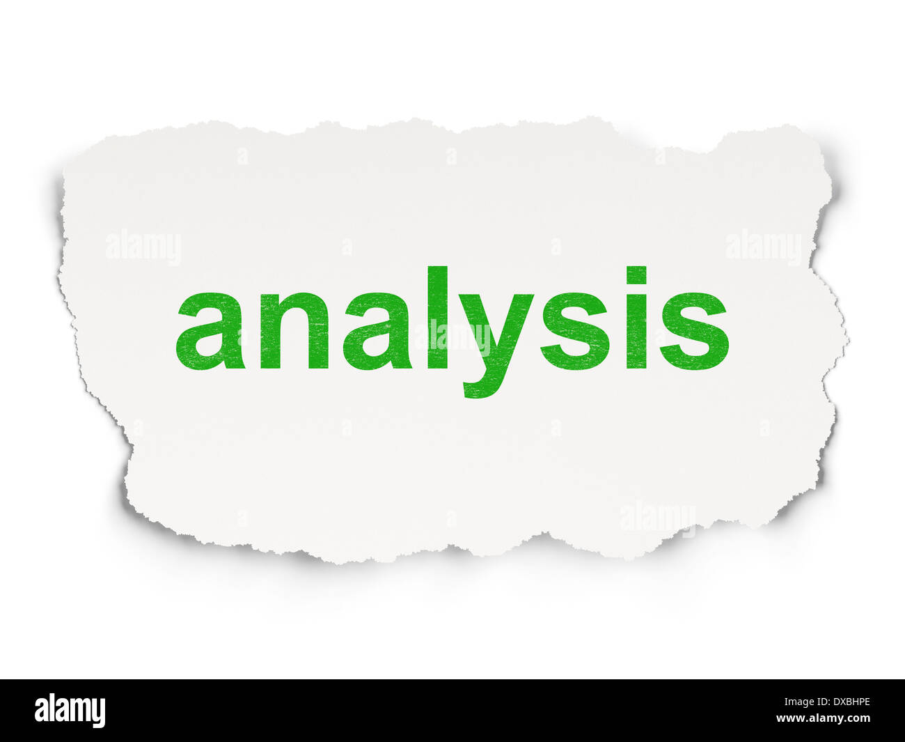 Advertising concept: Analysis on Paper background Stock Photo - Alamy
