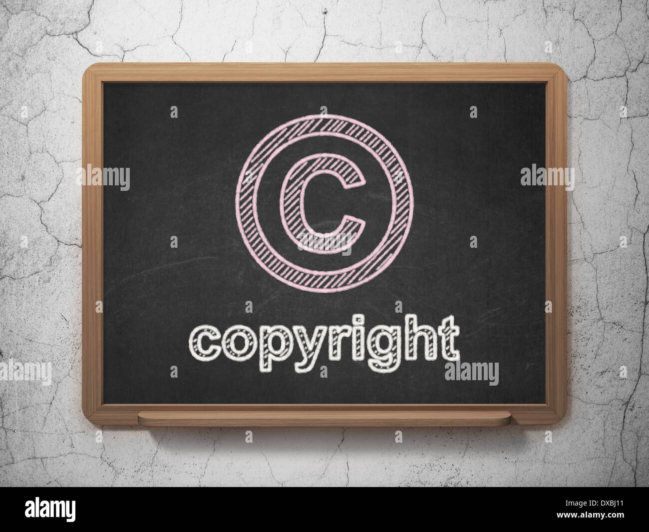 Law concept: Copyright and Copyright on chalkboard background Stock ...