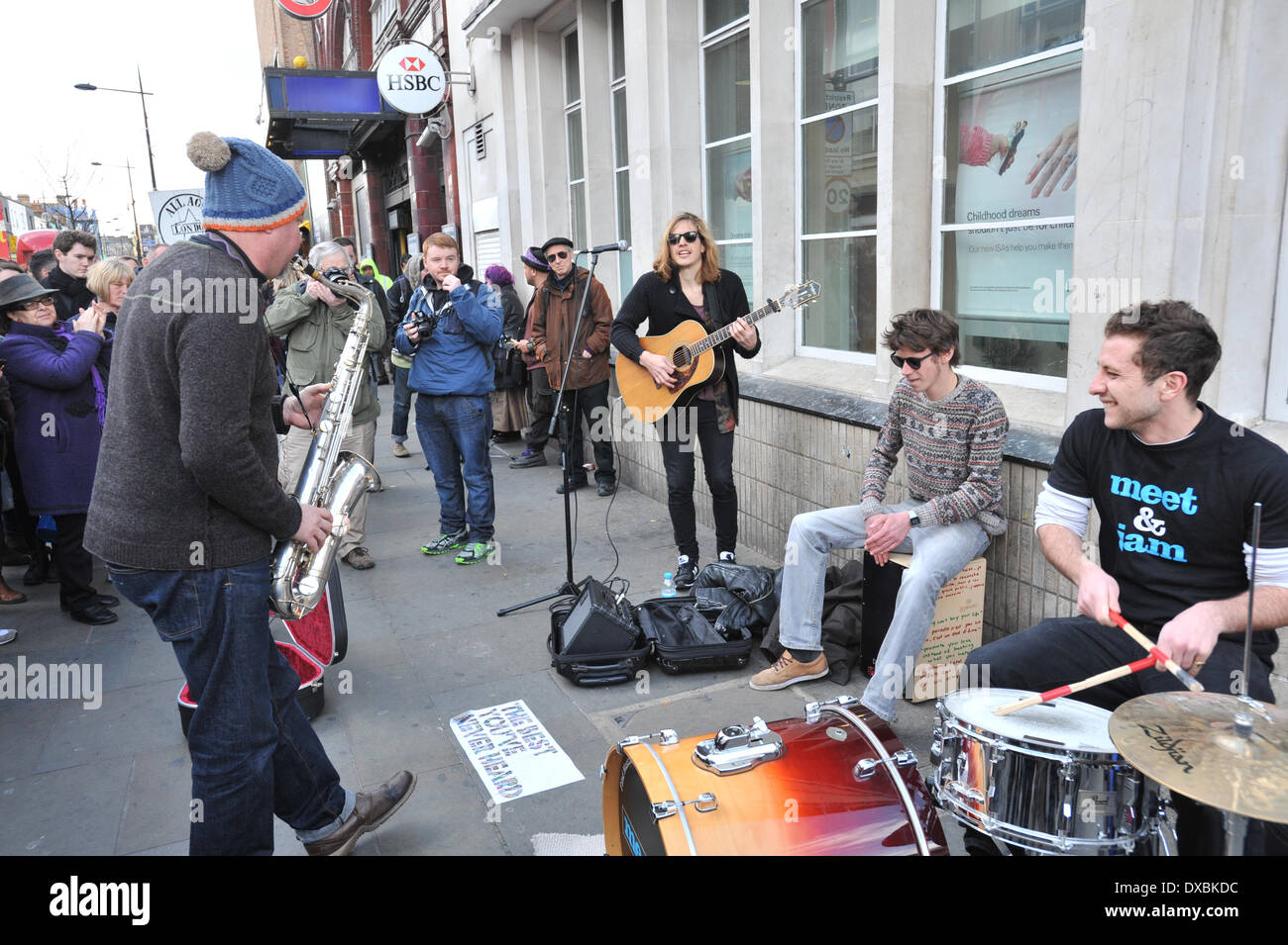 Busking protest camden hi-res stock photography and images - Alamy