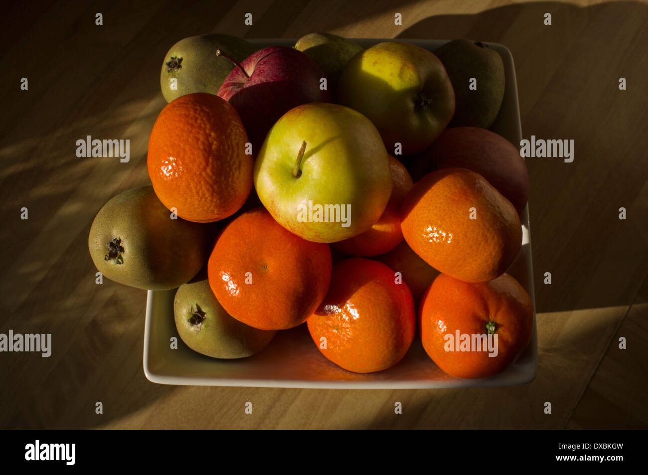 bowl of organic fruit Stock Photo - Alamy