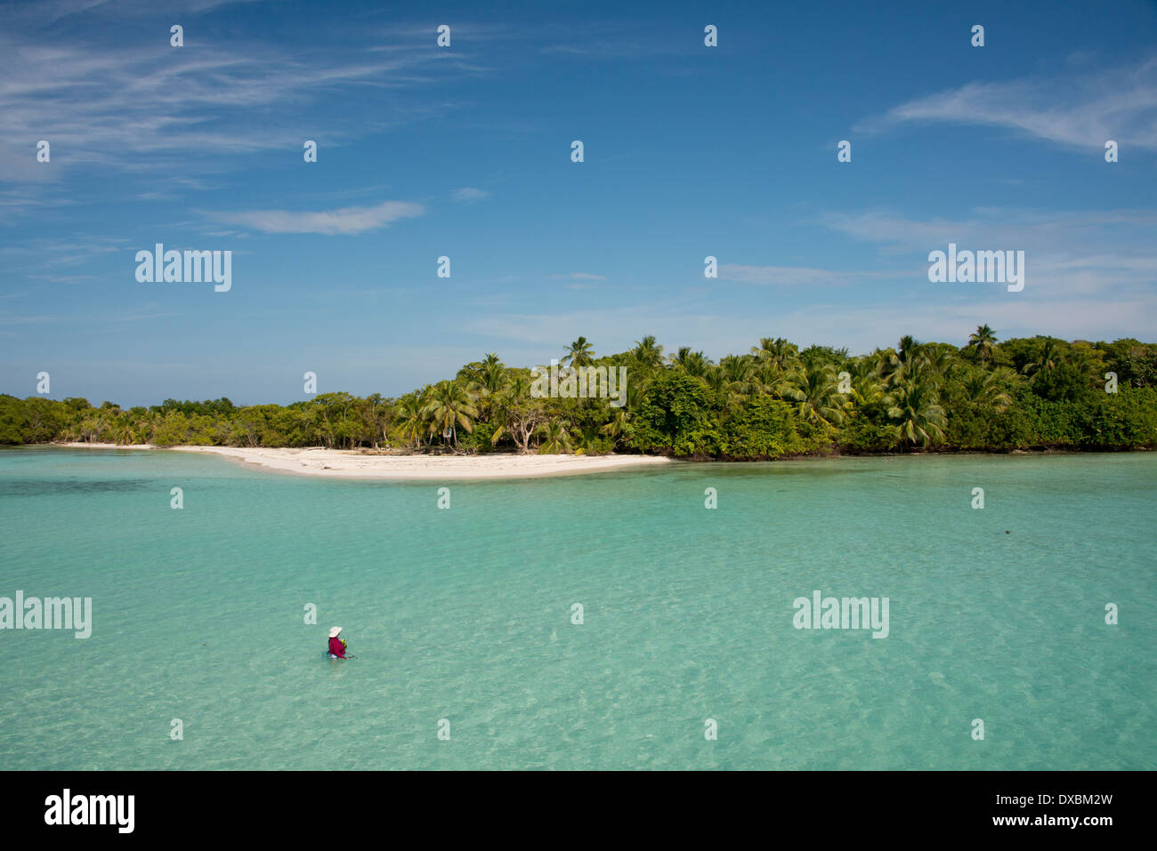 Belize, Caribbean Sea, District of Toledo, The Cayes. West Snake Caye ...