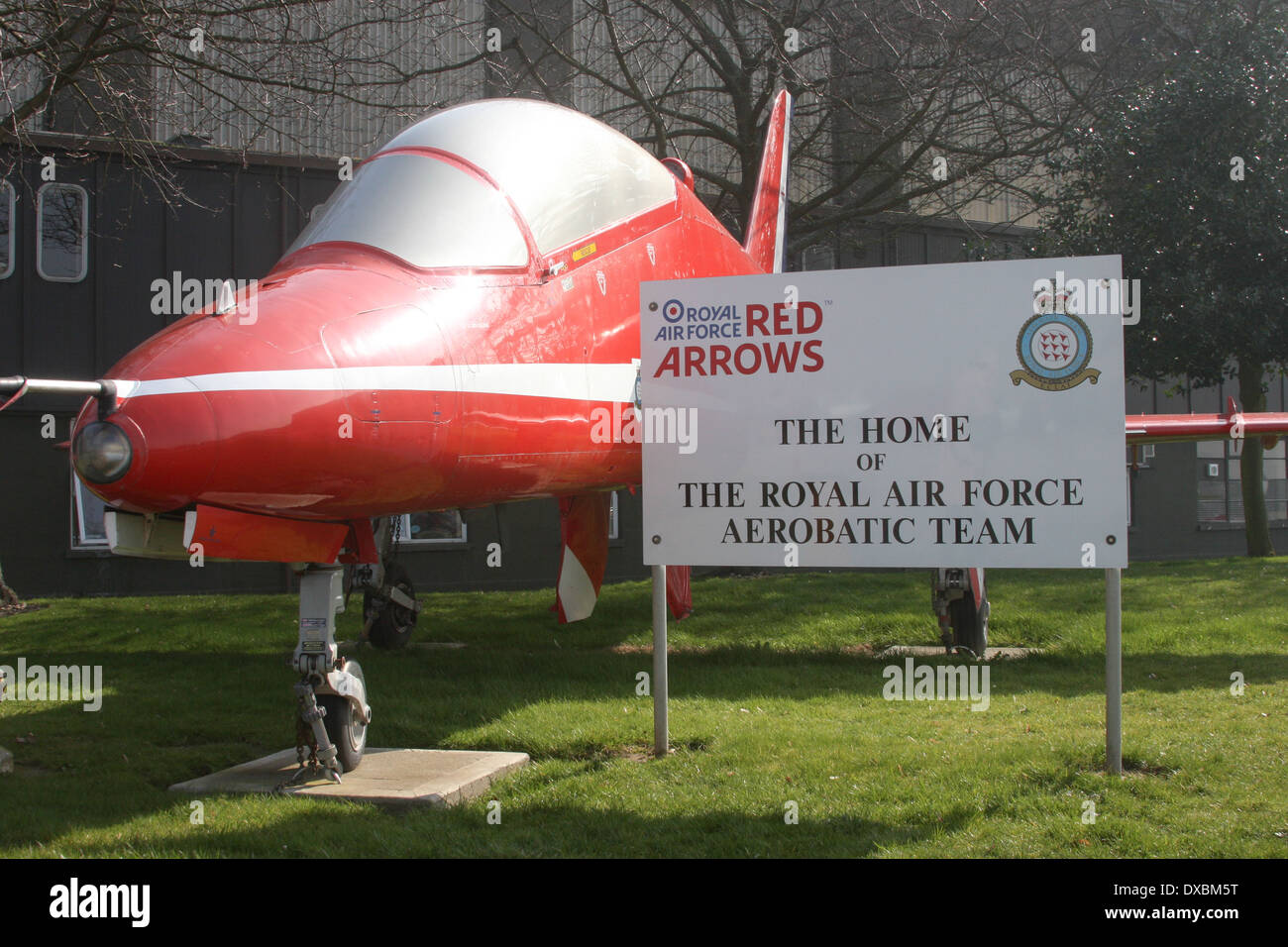 The Royal Air Force Red Arrows perform at the 2014 airshow with a new ...