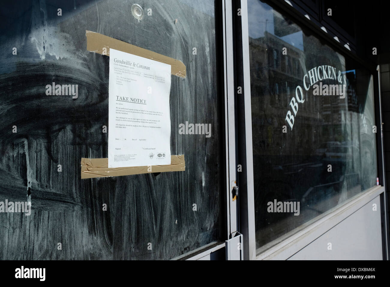 Notice of Possession Stock Photo - Alamy