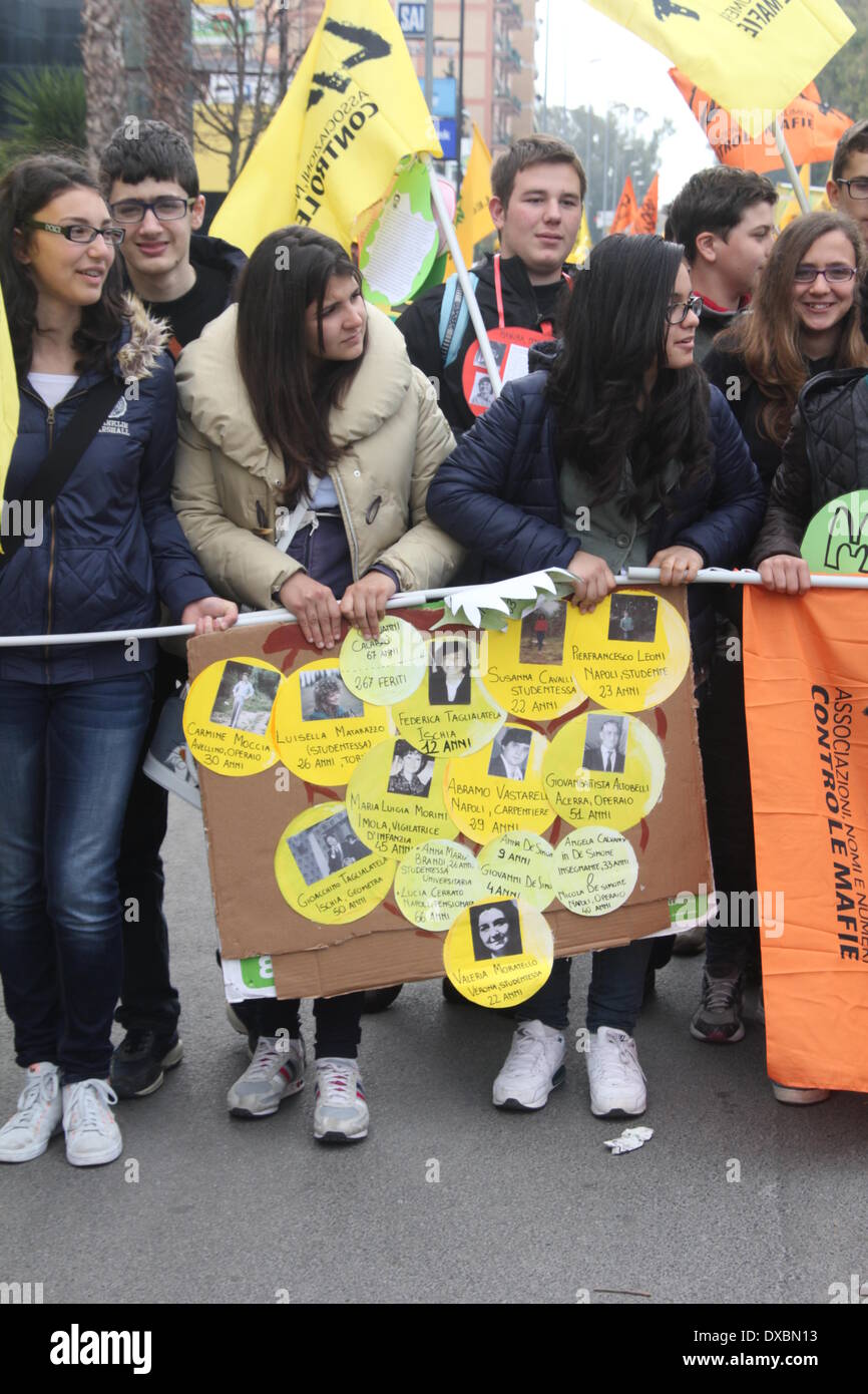 Latina, Italy. 22nd March 2014. Libera Day of Memory and Commitment to ...
