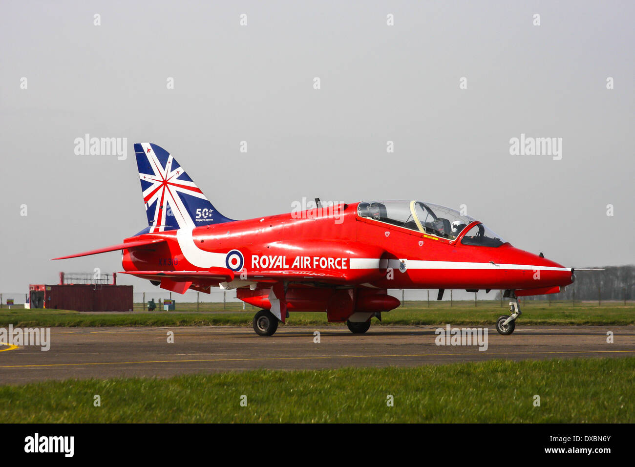 The Royal Air Force Red Arrows performed their aerobatic display during ...