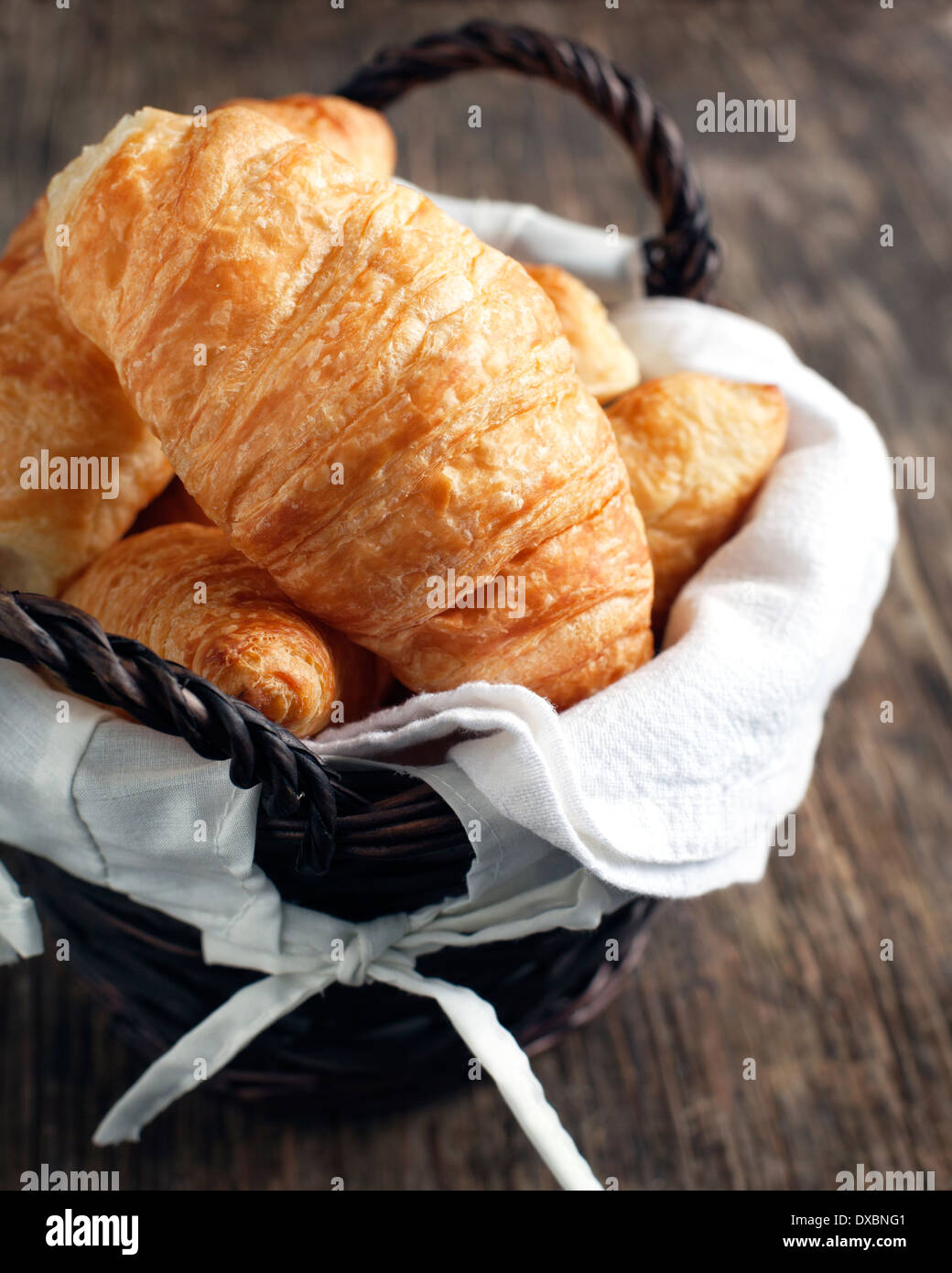 Croissants basket hi-res stock photography and images - Alamy