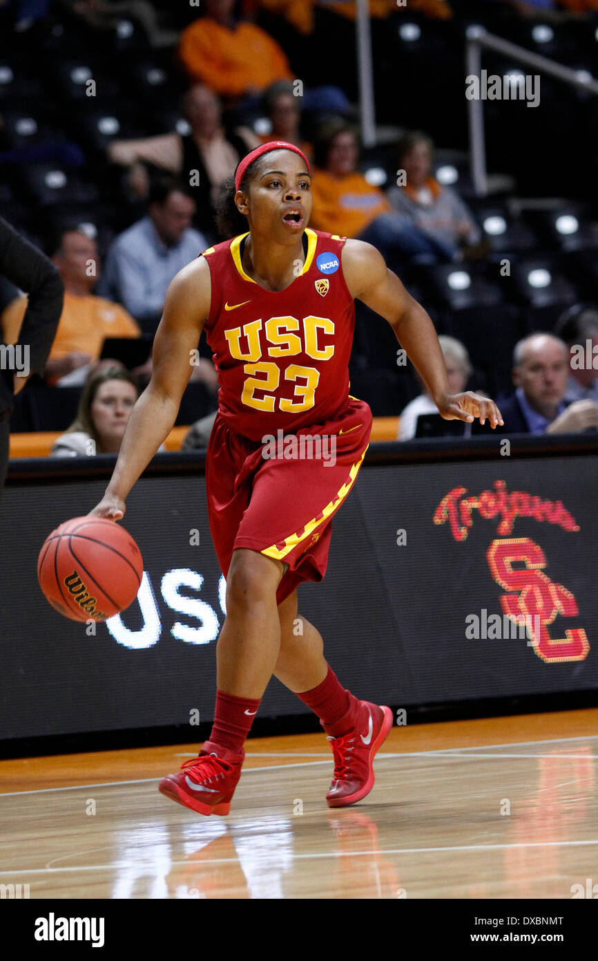 Knoxville, TN, USA. 22nd Mar, 2014. USC Trojans guard Brianna Barrett ...