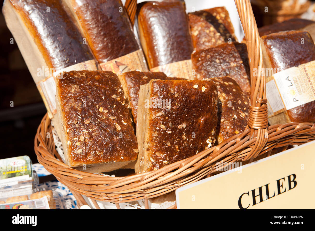 Presentation of bread variety Stock Photo - Alamy