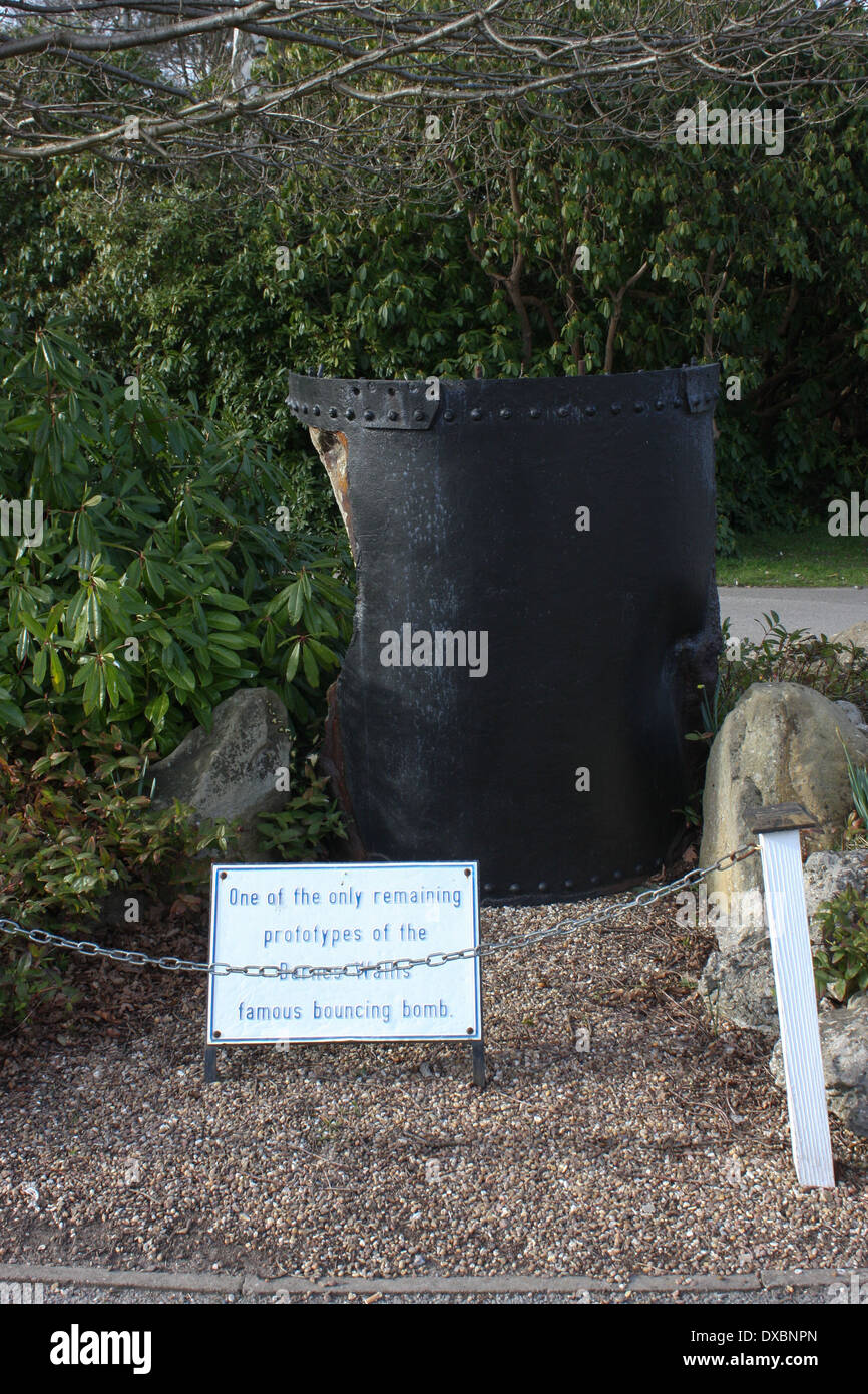 The Dambusters bouncing bomb, developed during World War II, is ...