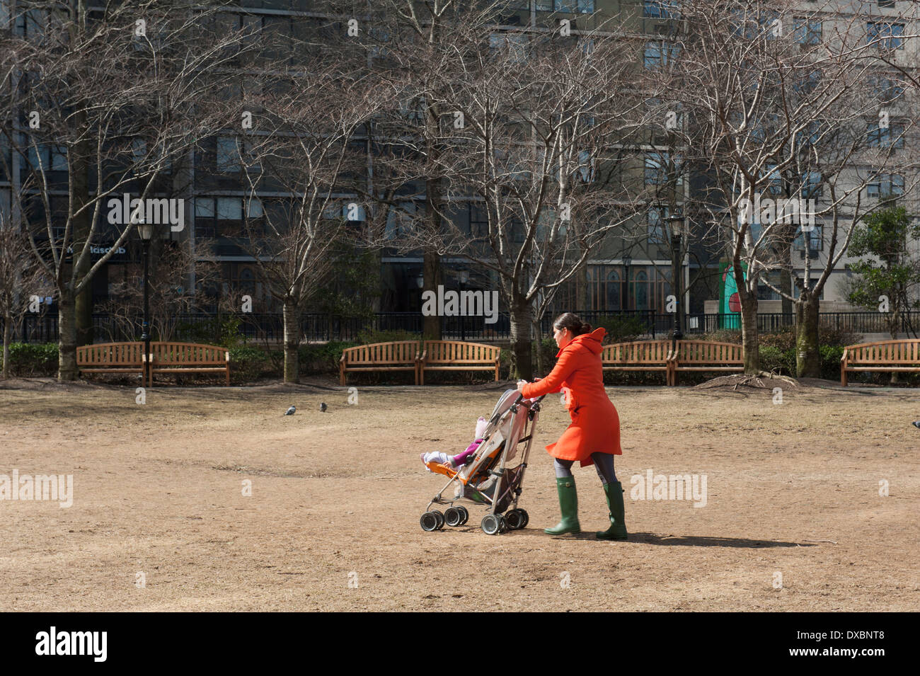 Woman Pushing A Pram Stock Photos & Woman Pushing A Pram Stock Images ...