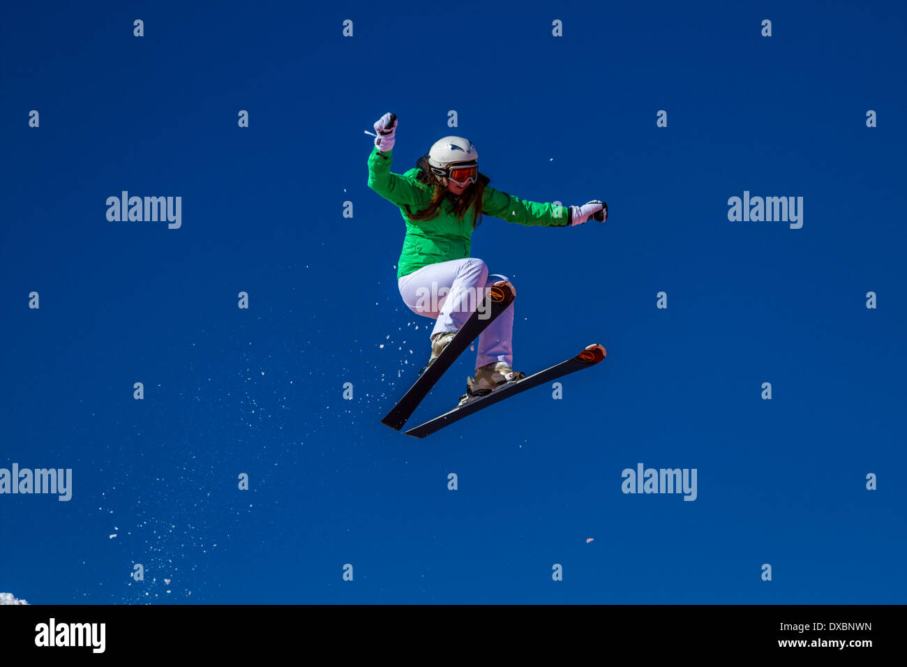 Skier riding through winter hi-res stock photography and images - Alamy