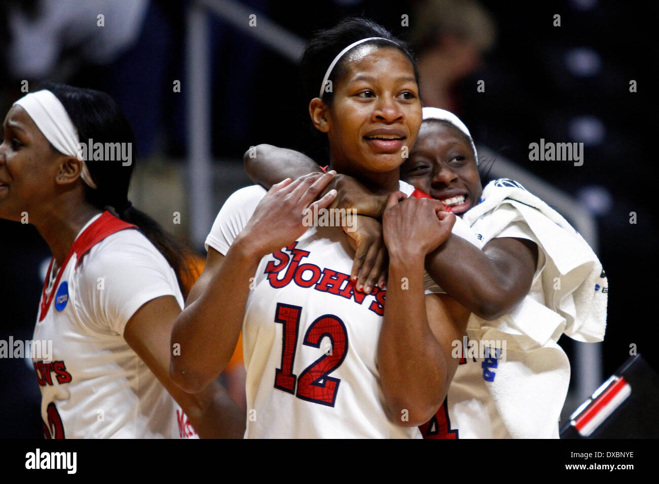 Knoxville, TN, USA. 22nd Mar, 2014. St. John's guard Briana Brown (12 ...