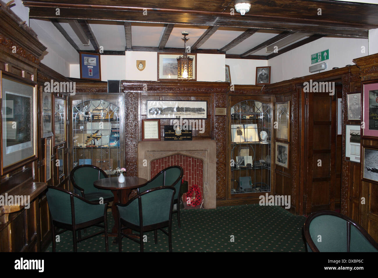 The Squadron Bar at the Petwood Hotel in Woodhall Spa, UK, was a key ...