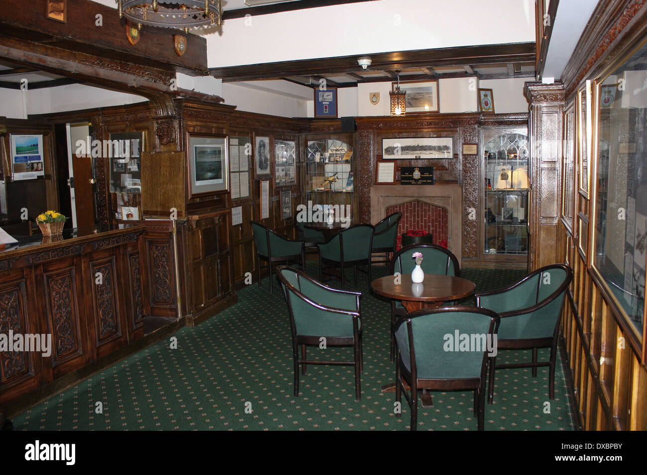 The Squadron Bar at Petwood Hotel in Woodhall Spa, Lincolnshire, serves ...