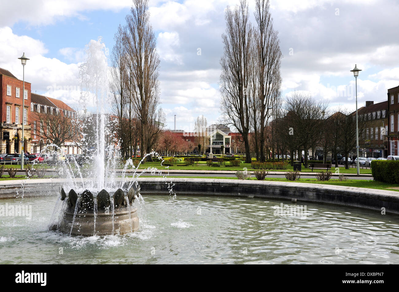 Fountain in Welwyn Garden City, Hertfordshire, England Stock Photo - Alamy