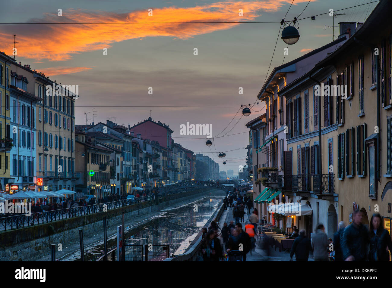 Navigli milan canal hi-res stock photography and images - Alamy