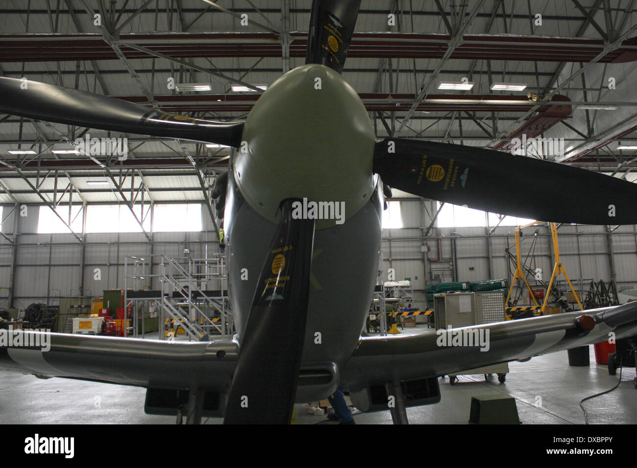 The Battle of Britain Memorial Flight Hangar at RAF Coningsby houses ...