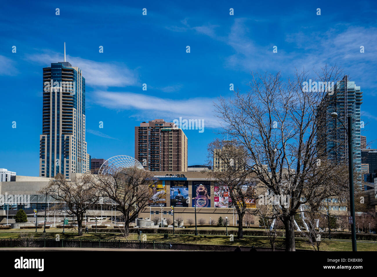 Denver Performing Arts Complex and Office Buildings Stock Photo - Alamy