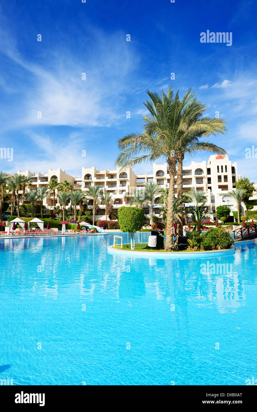 The swimming pool at luxury hotel, Sharm el Sheikh, Egypt Stock Photo - Alamy