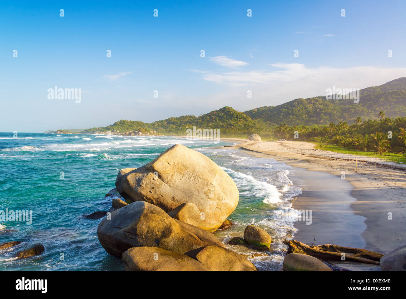 Beautiful beach tayrona national hi-res stock photography and images ...