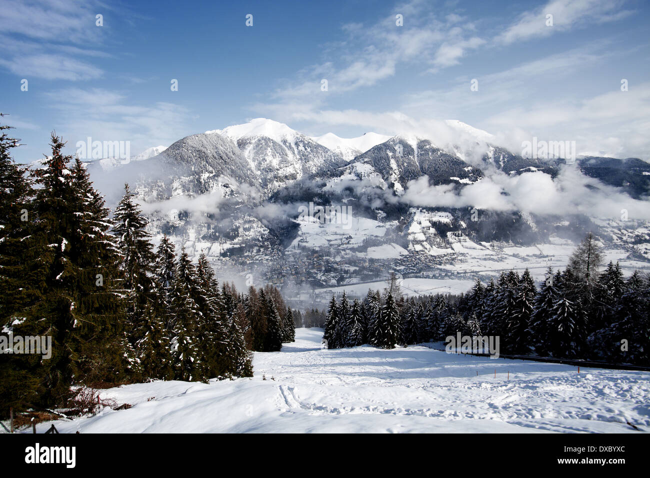 Austrian alps in winter Stock Photo - Alamy