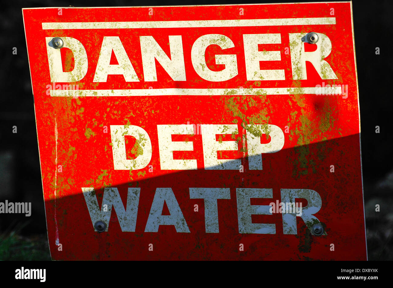 Danger Deep Water Sign High Resolution Stock Photography and Images - Alamy