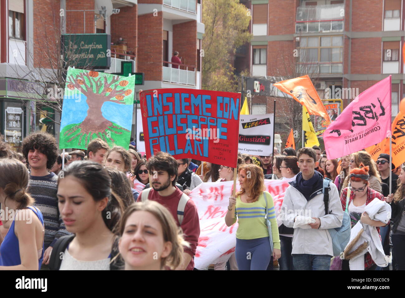 Latina, Italy. 22nd March 2014. Libera Day of Memory and Commitment to ...