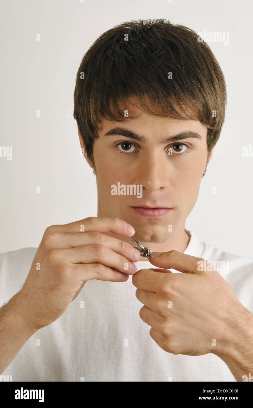 Cutting toe nails hi-res stock photography and images - Alamy